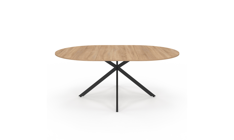 Table à manger ronde extensible Soline Ø140-200cm
